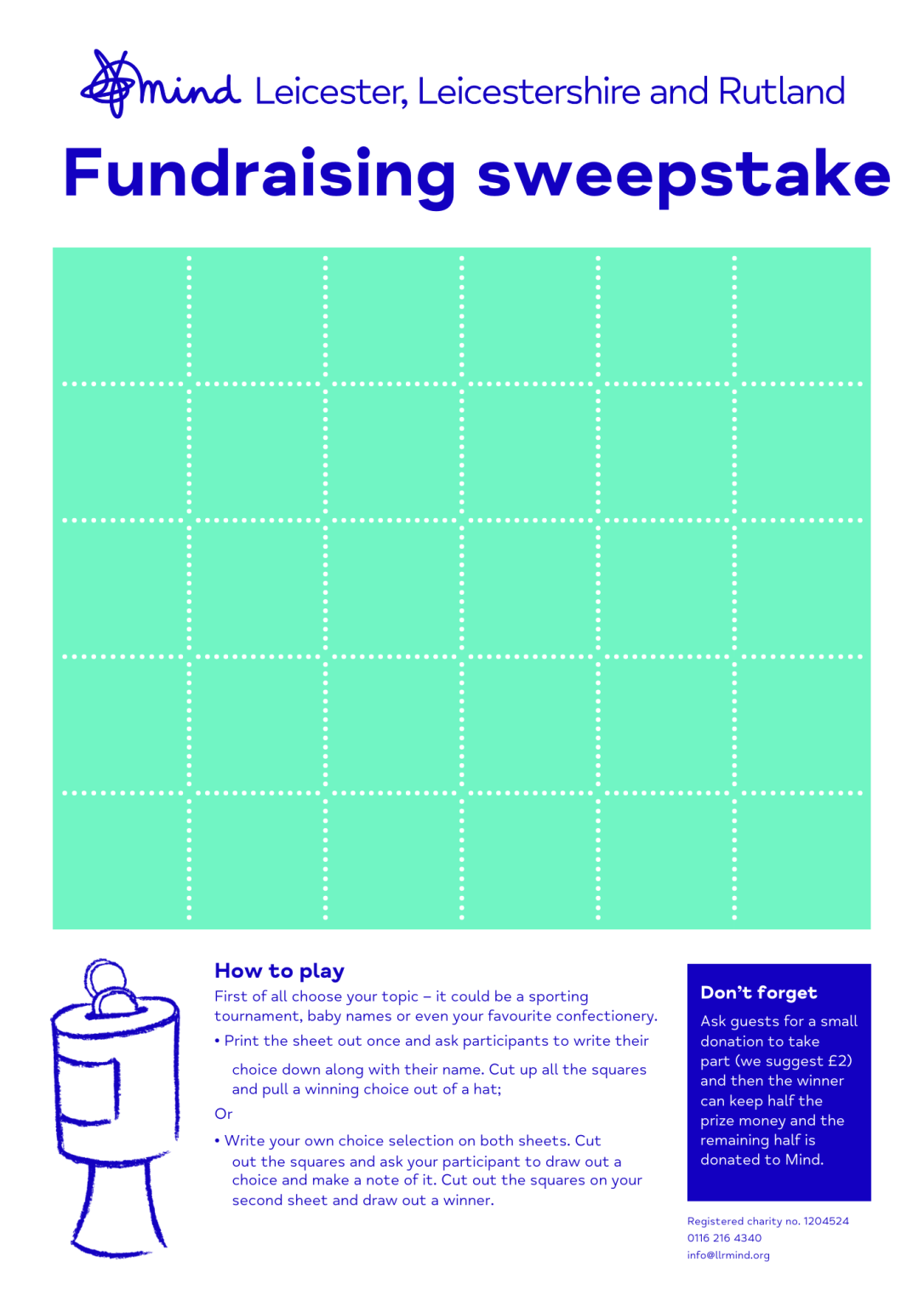 Fundraising Resources - Leicester, Leicestershire and Rutland Mind