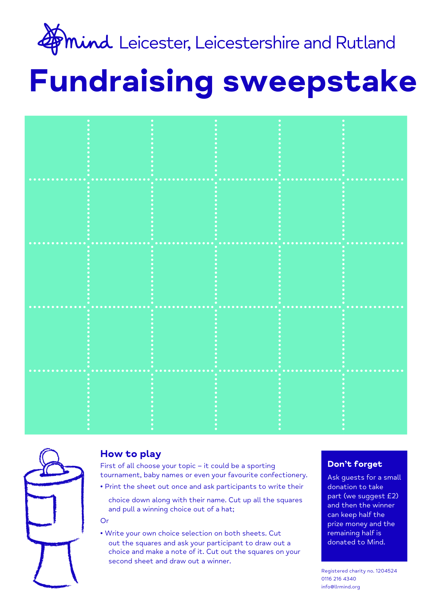 Fundraising Resources - Leicester, Leicestershire and Rutland Mind